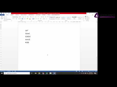 How to Do Superscript and Subscript in MS Word | Move Letters or Numbers up or down