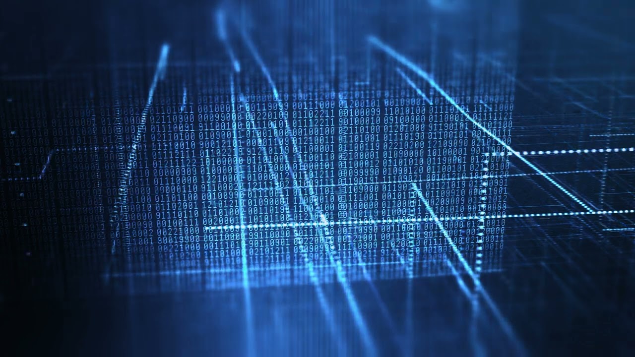 Abstract Background Loop Big Data Visualization Technology Video Template