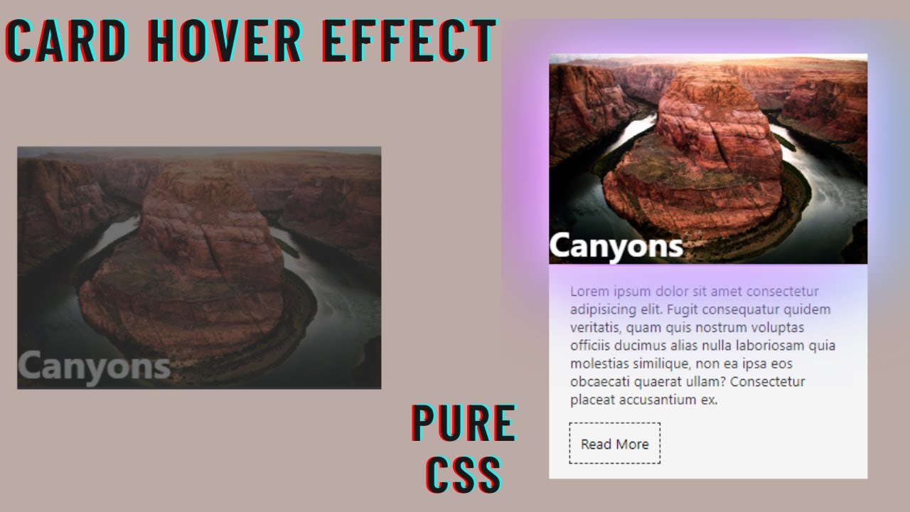 Responsive Card with a Glowing Hover Effect Using HTML and CSS | Blog Card
