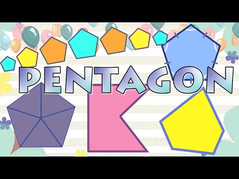 Pentagon Shape for Kids, Pentagon with Equal and Unequal Sides for Kindergarten, Grade 1 & Grade 2