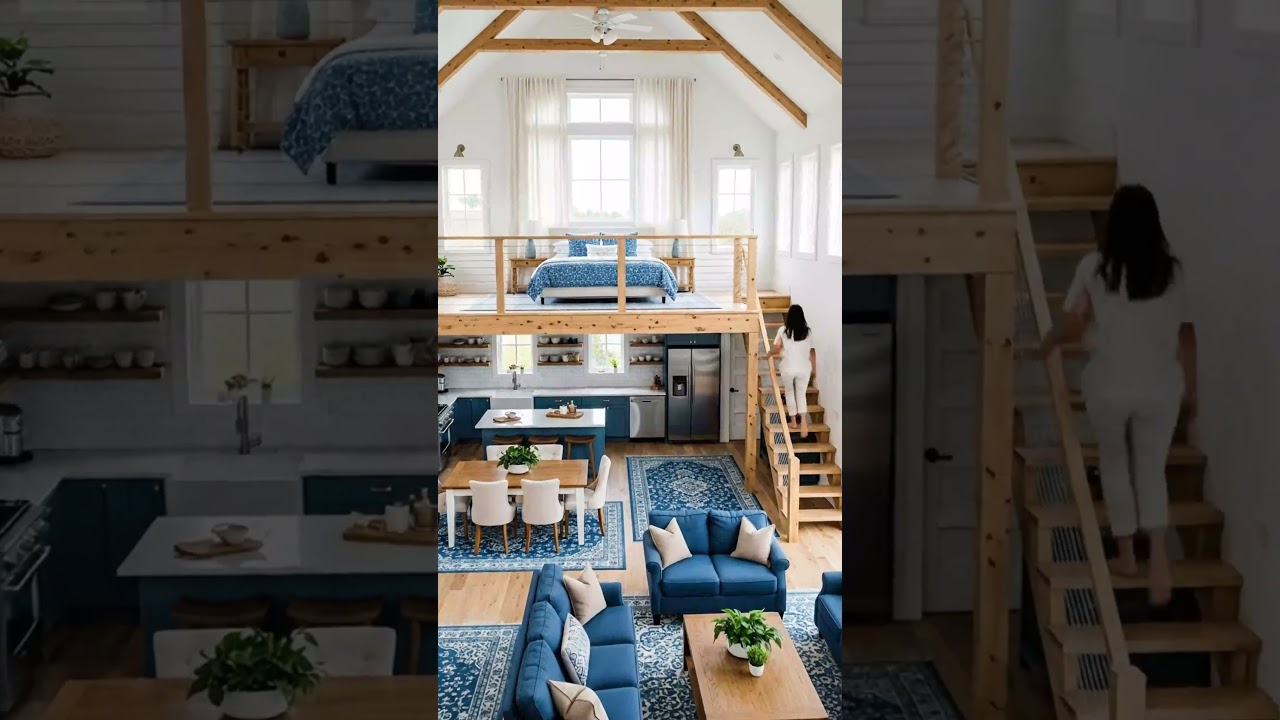 Loft Living – Coastal Farmhouse Appeal | Modern Farmhouse Loft Design | Coastal Interior Inspiration
