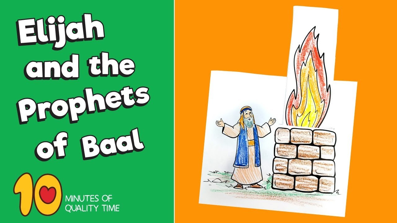 Elijah And The Prophets Of Baal Craft   Bible Activities for Kids