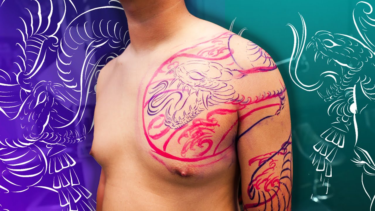 HOW TO STENCIL SNAKE TATTOO *EPISODE 1*