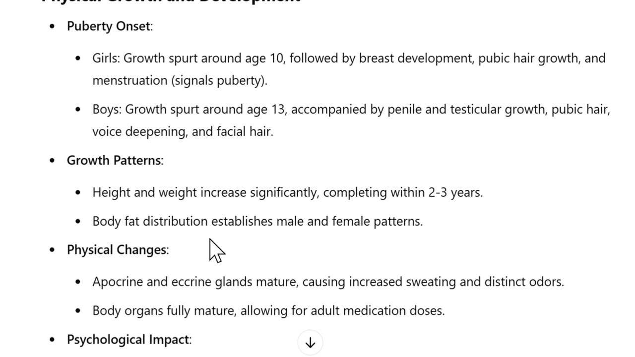 Growth and Development in Children: Ages 6-12 and Adolescence Explained