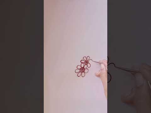 Three flowers bunch latest Indian styles mehndi designs for beginners #viral #youtube #hennatattoo
