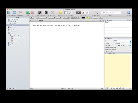 Why Scrivener?