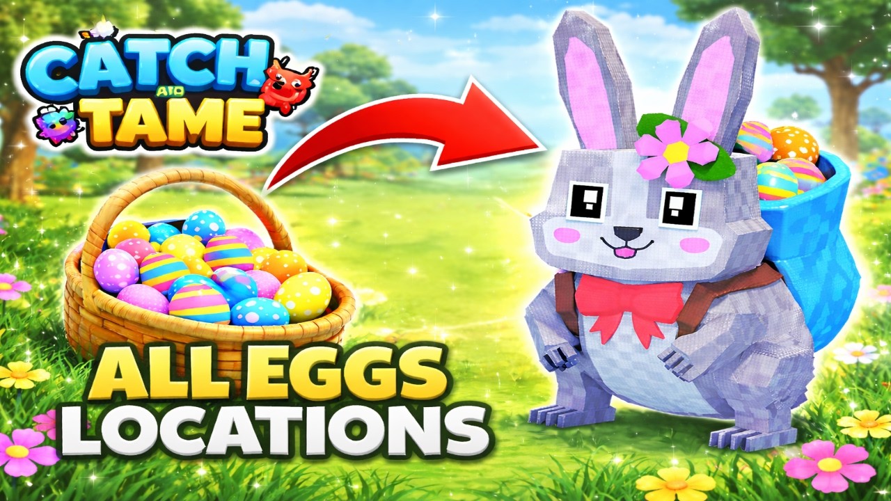 How to Get All Easter Eggs and Complete the New Secret Easter Bunny Quest in Roblox Catch and Tame