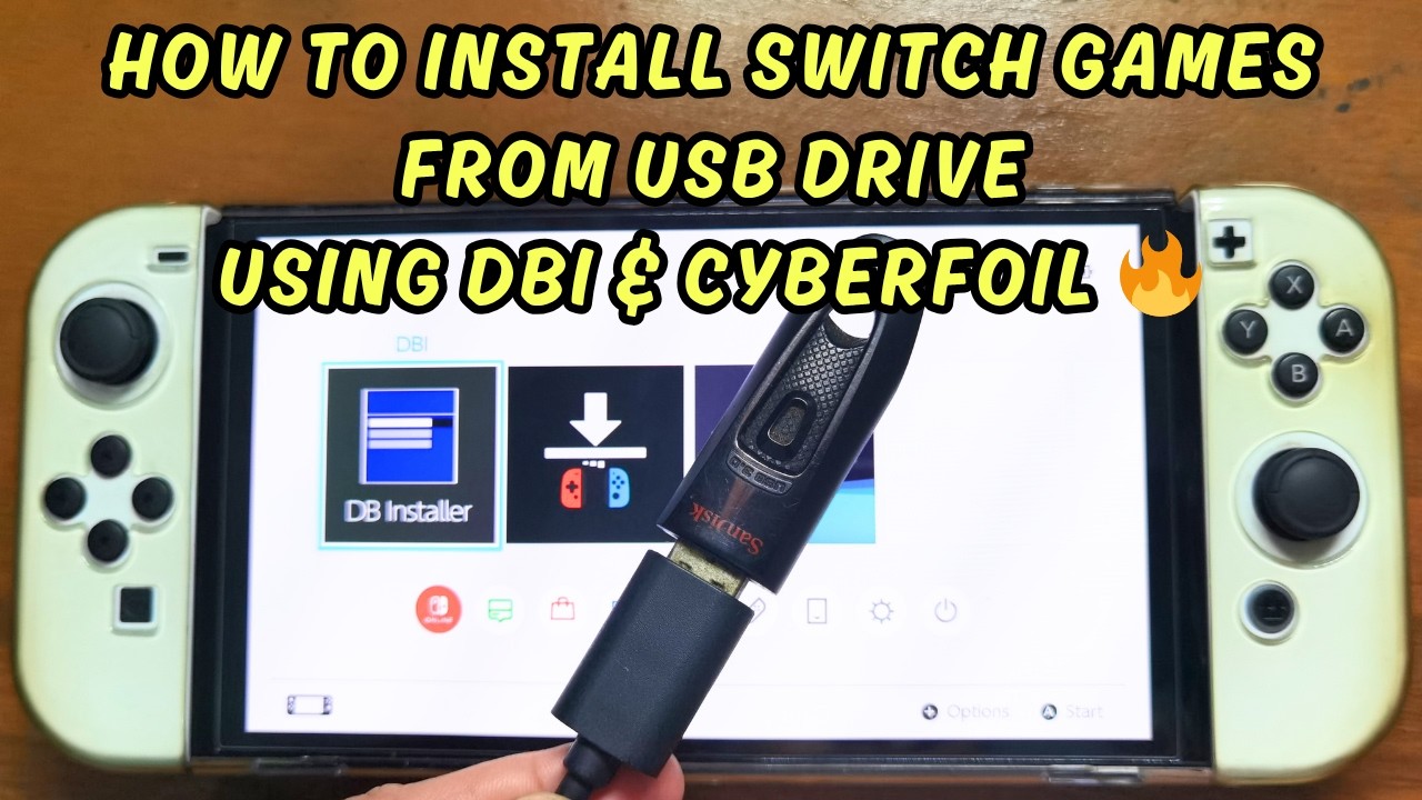How to Install Switch Games from USB Drive Using DBI & Cyberfoil