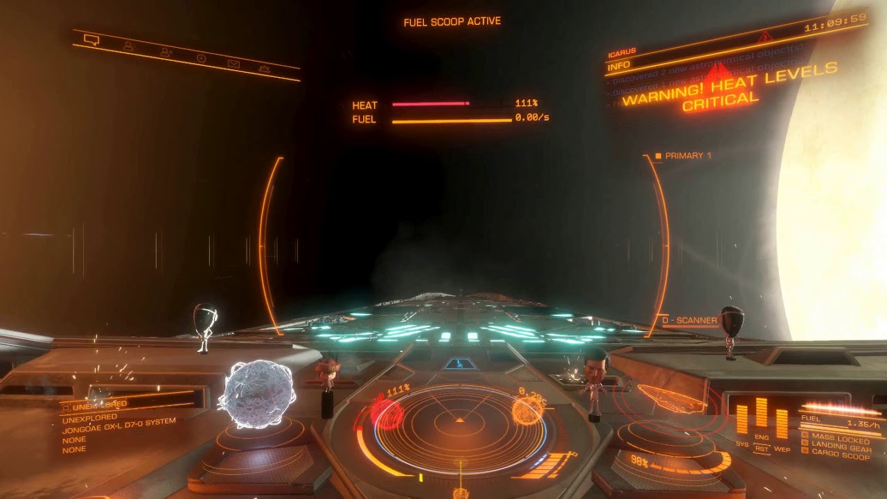 Elite: Dangerous: DECE: Taking heat damage