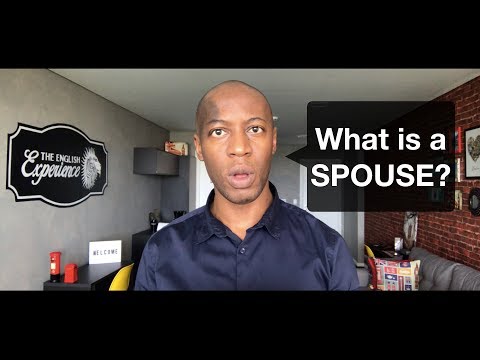 What is a spouse (Spouse meaning, definition, explanation and pronunciation) ESL