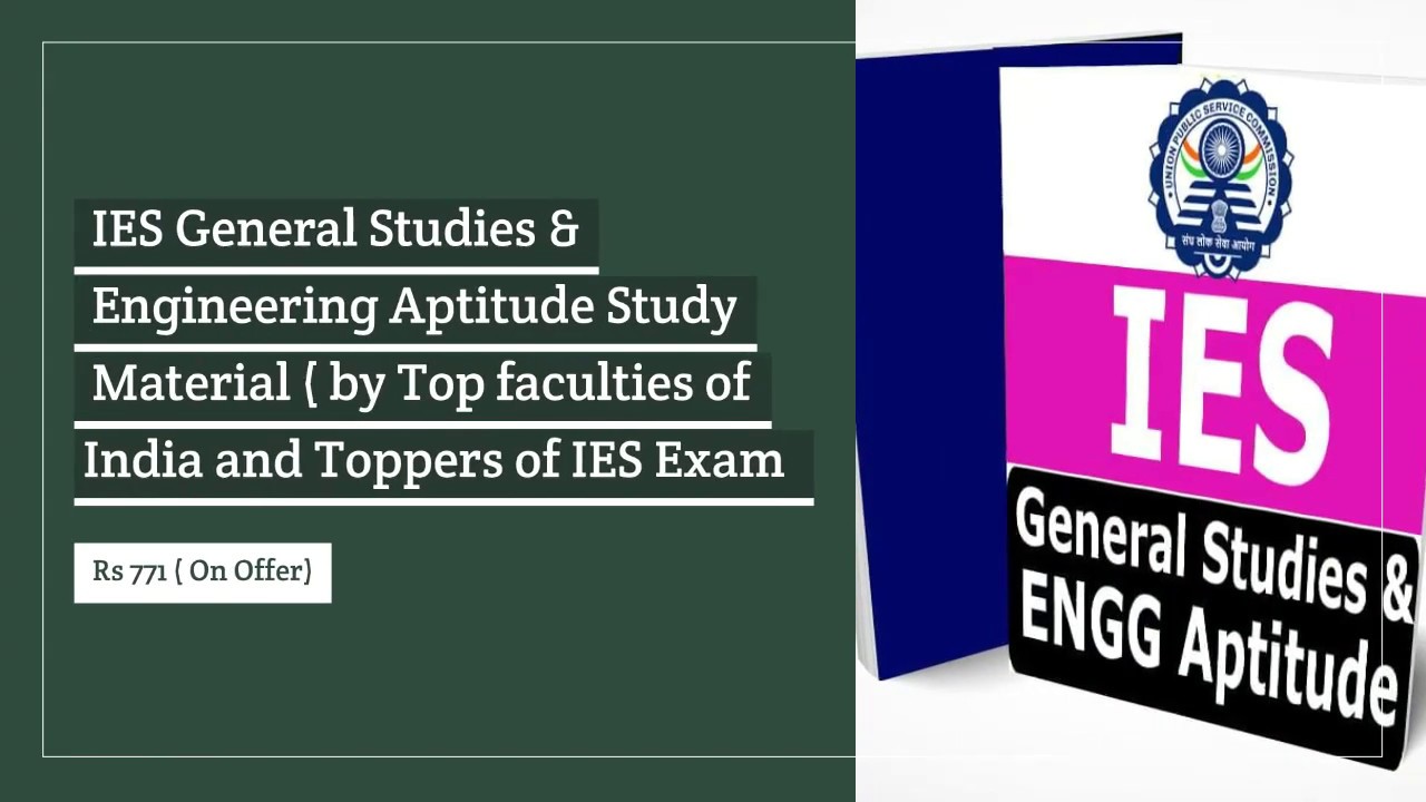 UPSC IES Exam Study Material PDF Download (by Top Faculties in India)