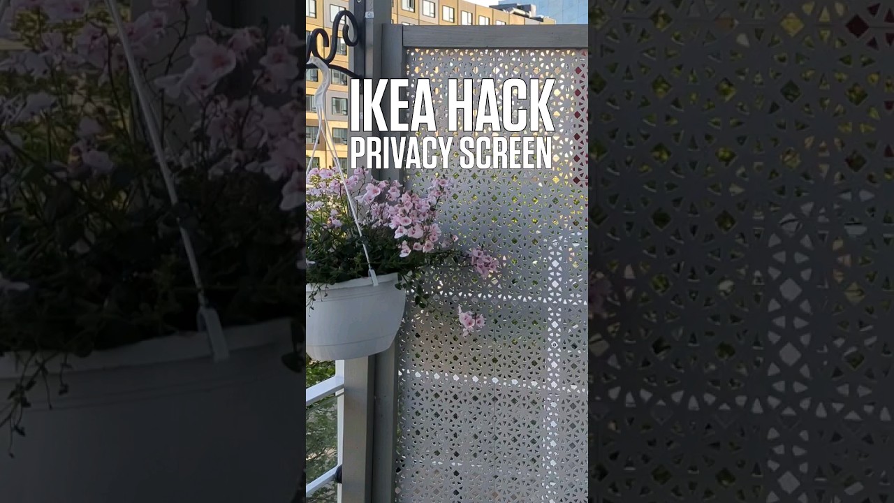 DIY Balcony Privacy Wall | IKEA Hacks #ikeahacks #diy #shorts