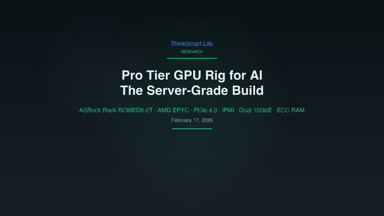 Pro Tier GPU Rig for AI — The Server-Grade Build