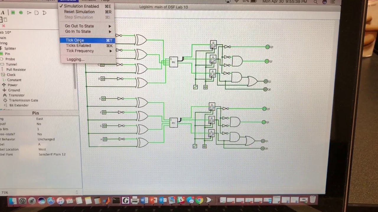 DSF Lab 10: Line Tracker FSM Simulation-Jonathan Patterson