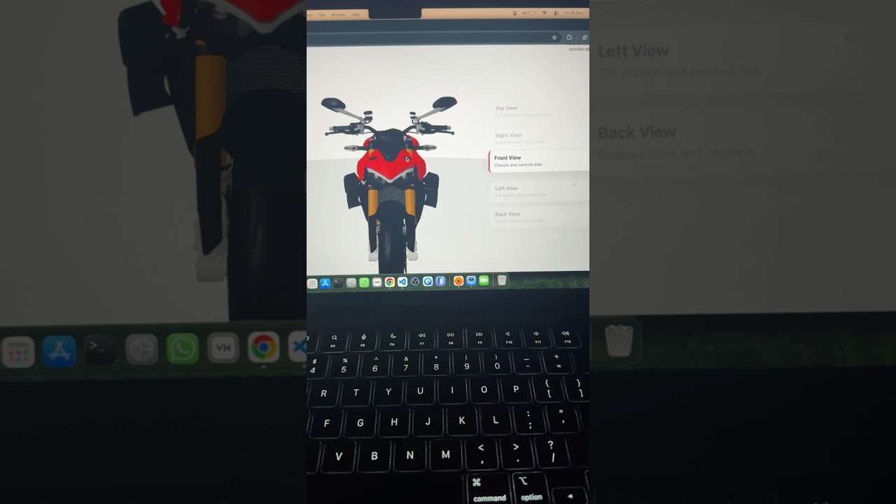 Three js Product Scene with G-Sap ScrollTrigger #shorts