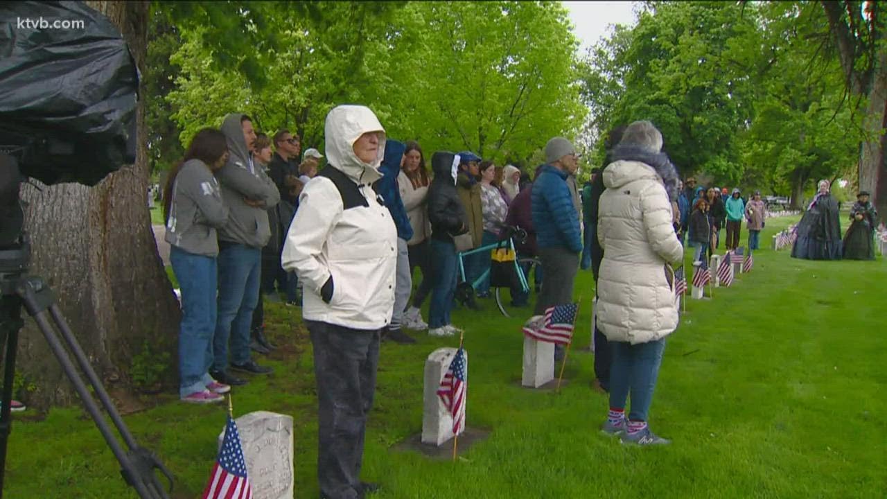 Boise cemeteries hold Memorial Day ceremonies, honoring fallen veterans