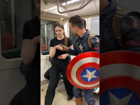 Caption America Elevator Prank VIDEO Funny Reaction Tik Tok Meme