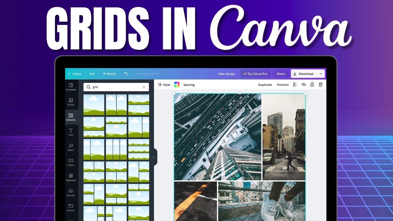 How to Use Grids in Canva (what exactly are grids?)