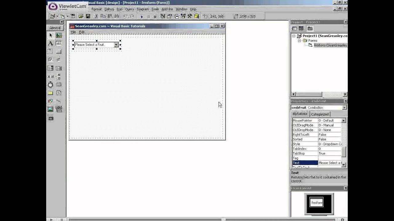 Visual Basic (VB) Tutorial - 4.5 - Combo Boxes [TutorialGenius.com]