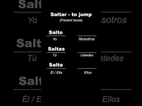 Spanish Verb Conjugation - Saltar