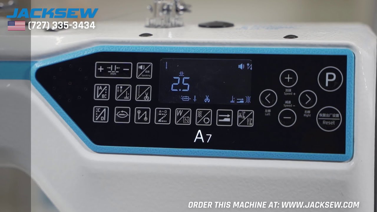 Jack A7 Digital Automatic Lockstitch Sewing Machine