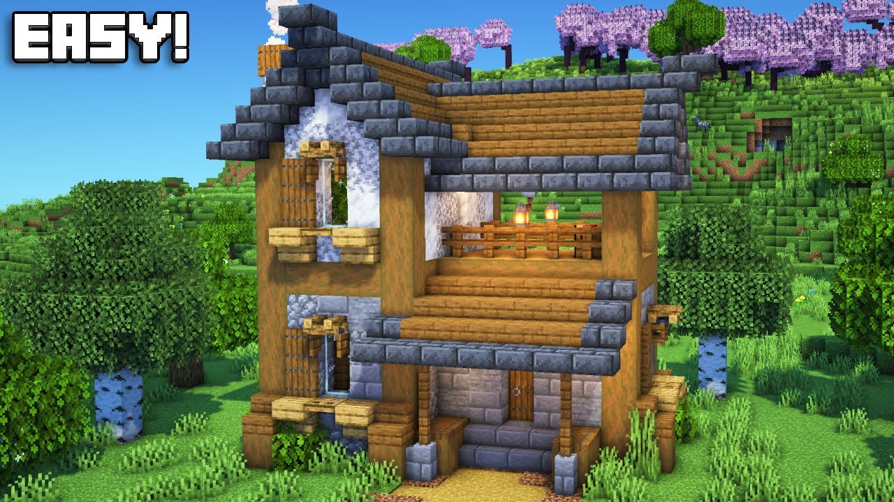 Minecraft: How to Build a Survival Starter House | Spruce House - Part ...