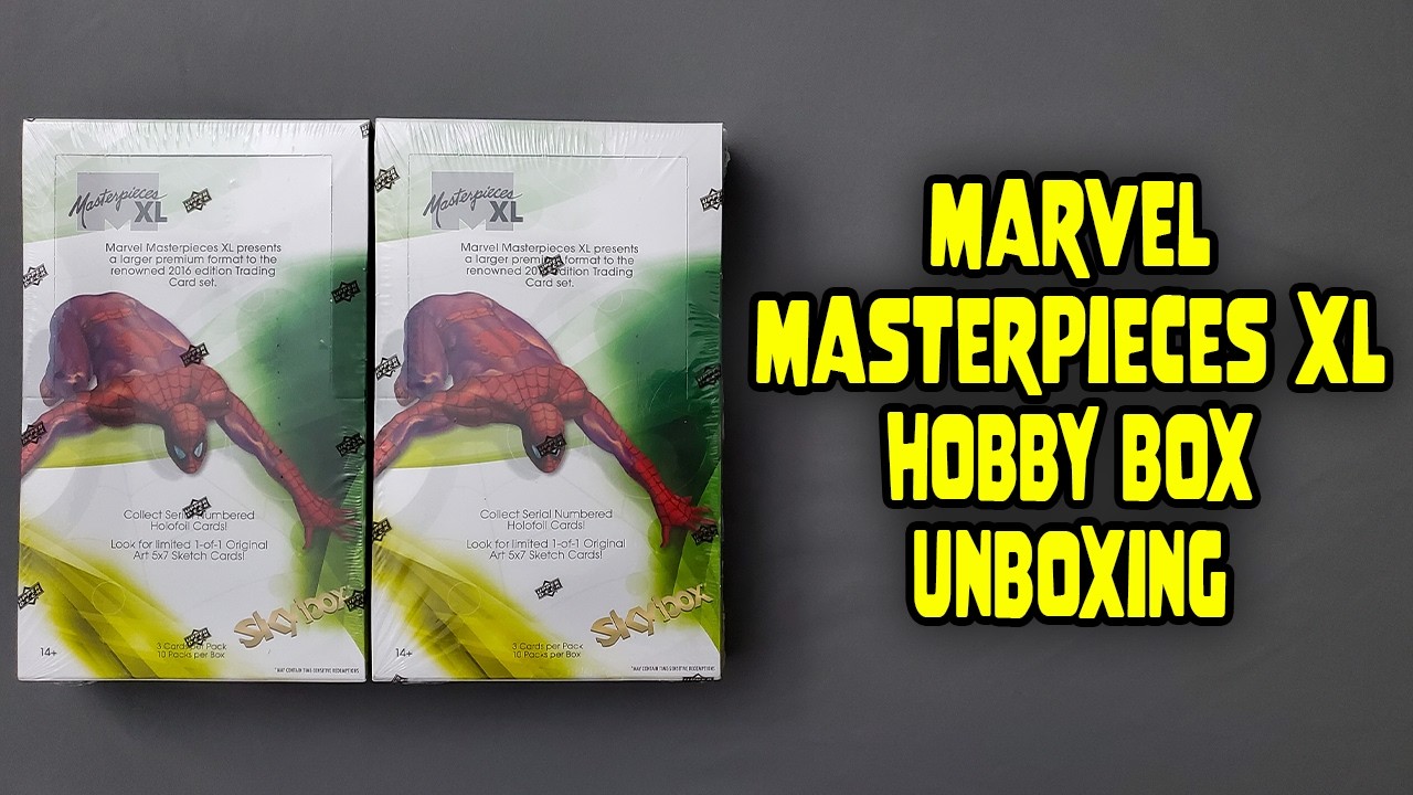 Upper Deck Skybox Marvel Masterpieces XL Hobby Box Unboxing