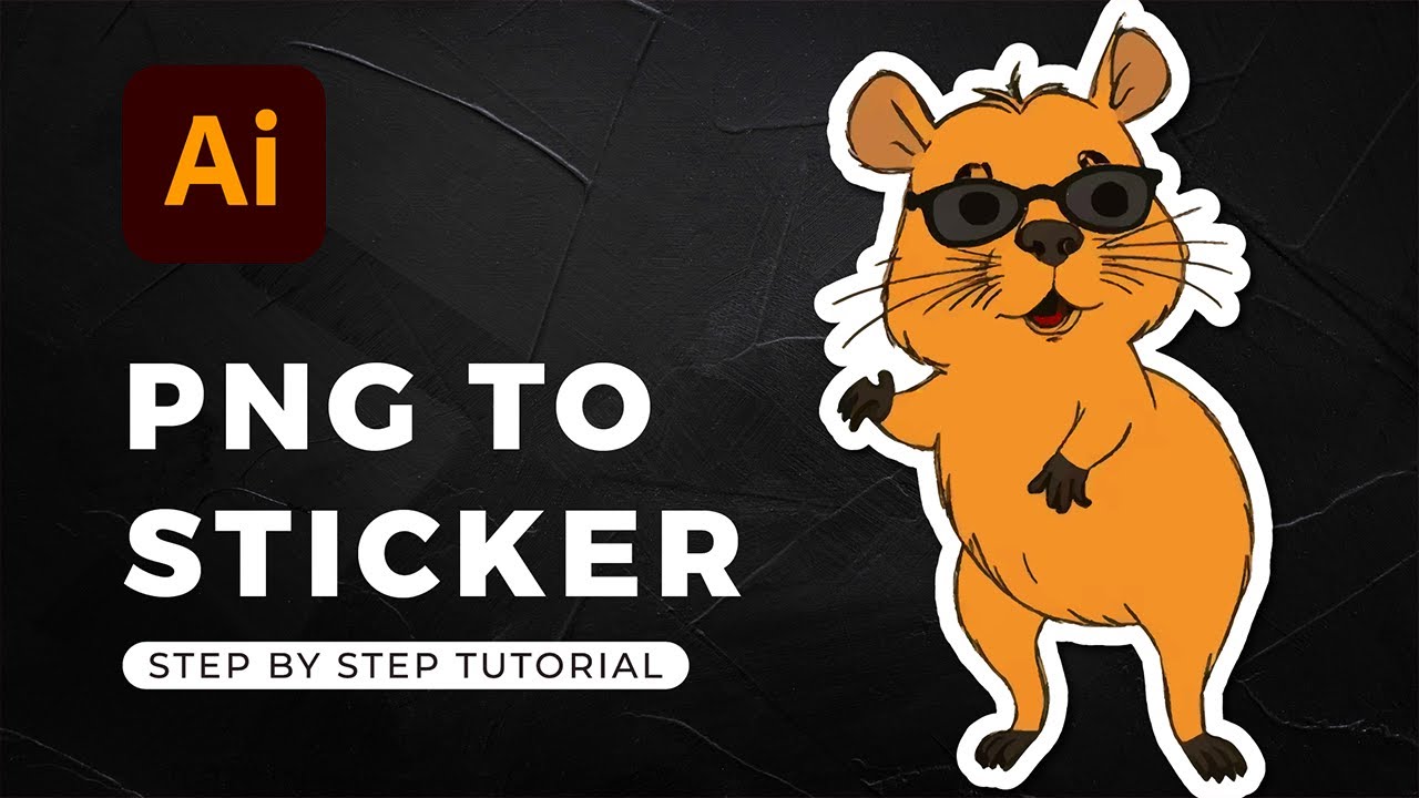 Create Stickers from PNG in Adobe Illustrator  | Step by Step tutorial | Beginners Guide