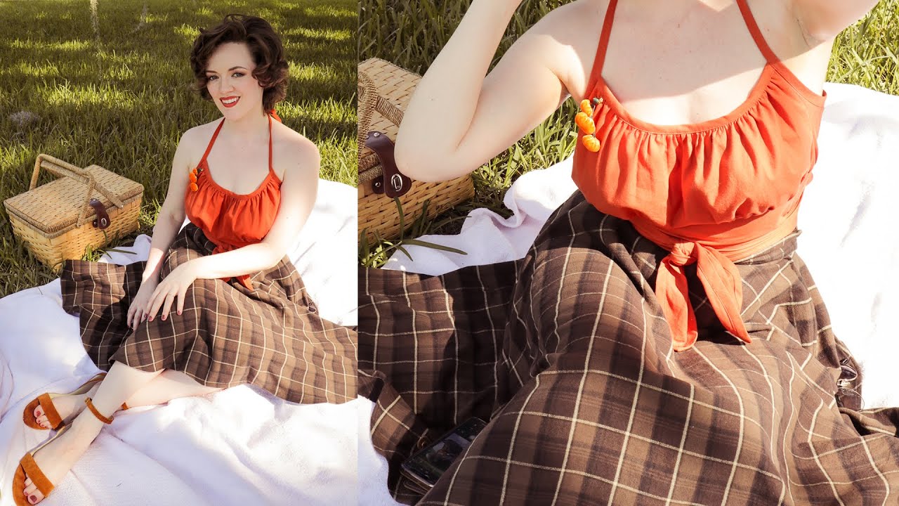 Pin-up-Nähprojekte für den Herbst! Süßes Herbstoutfit für heiße Tage 🥵🔥🍁