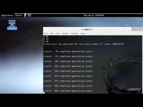 Lesson 94 : Generating Wordlist Process and Functions Video Lecture ...