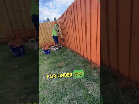 FAST WAY TO STAIN A FENCE