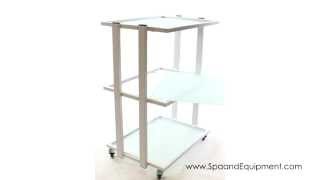 Glass Cart with 3 shelves