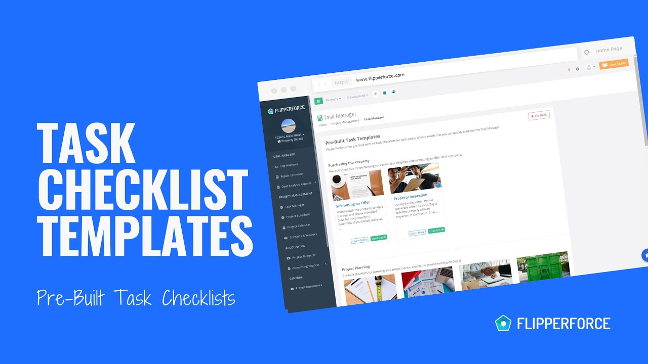 House Flipping Checklist Templates