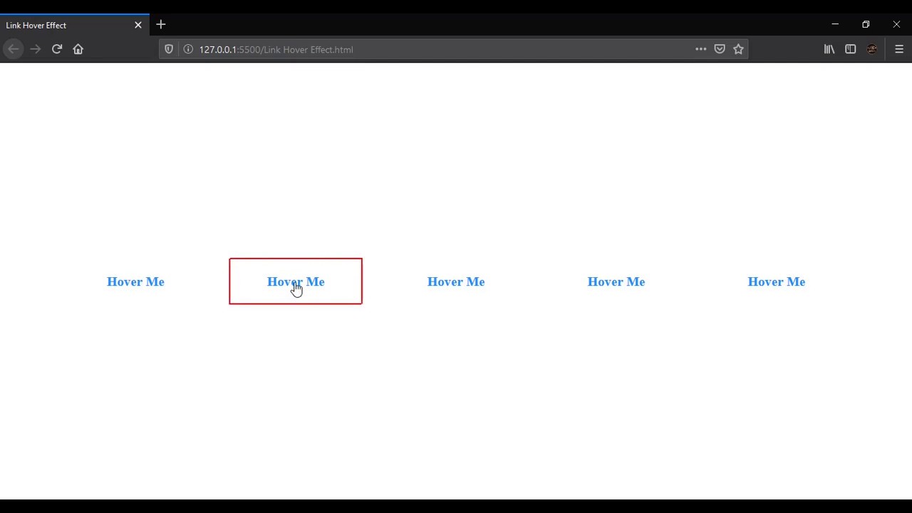 5 Cool Link Hover Effects | CSS Tutorial