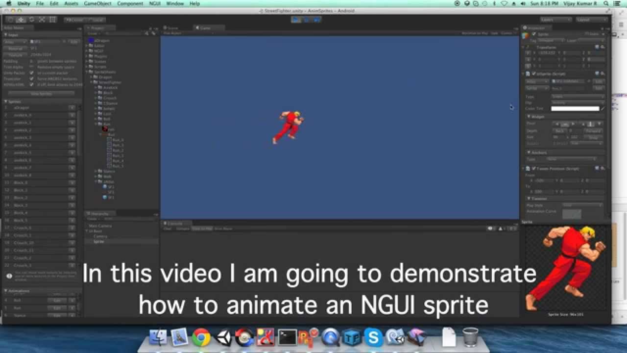 Sprite Animation using NGUI - Part 1