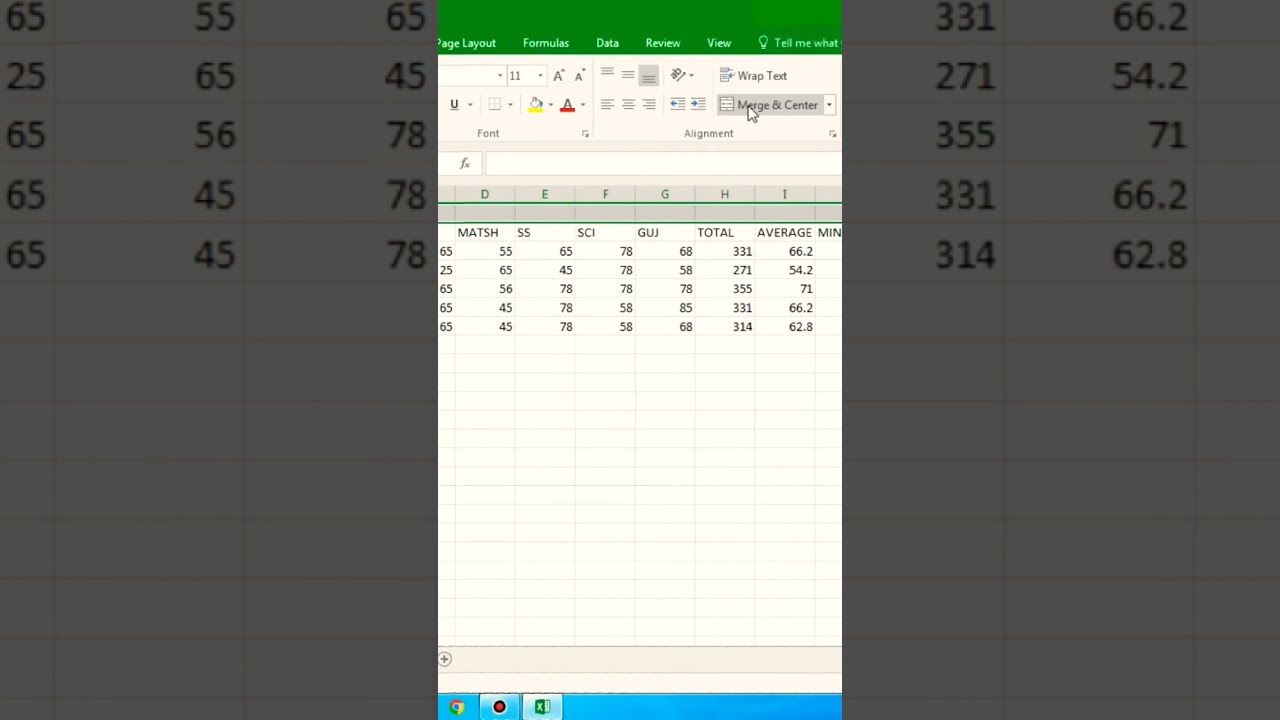 how to set title in excel