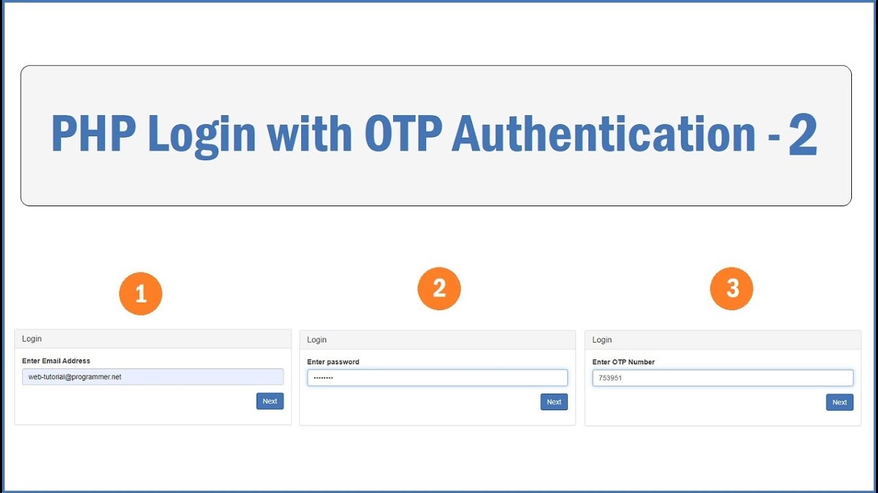PHP Login with OTP Authentication - 2