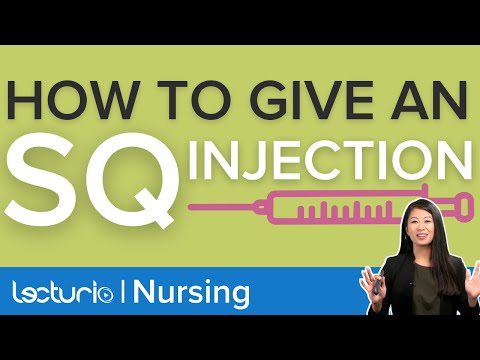 How To Perform a Subcutaneous (SubQ) Injection | Nursing Clinical Skills