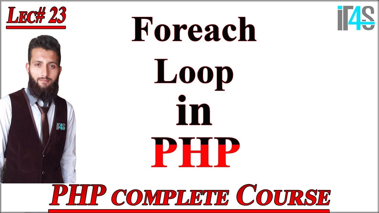 PHP Tutorial in Urdu | Hindi | Foreach loop in Php