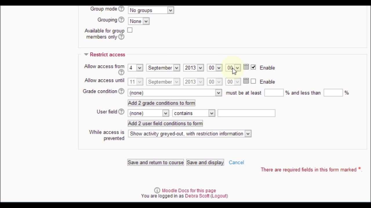 Adding an Assignment -- Moodle LMS