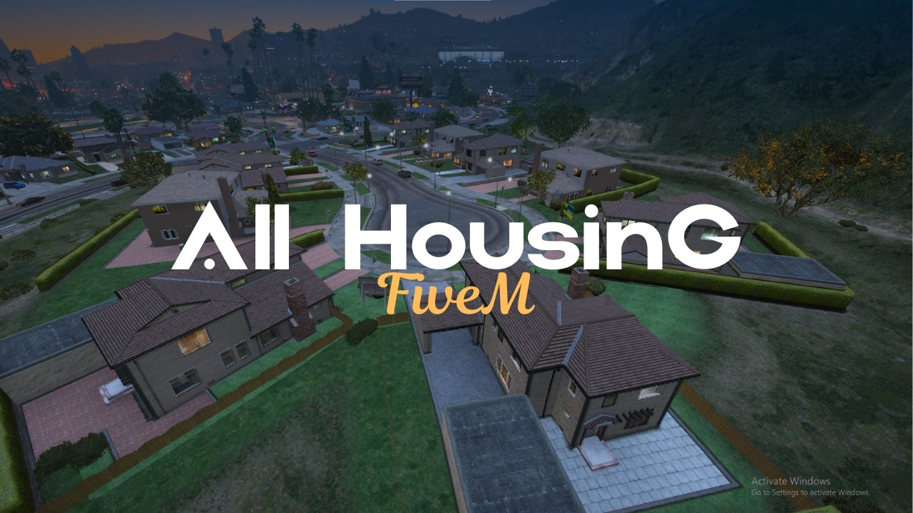 [FiveM Map] All Housing MLO | FiveM MLO - GTA 5 MLO | Suburban RP Homes