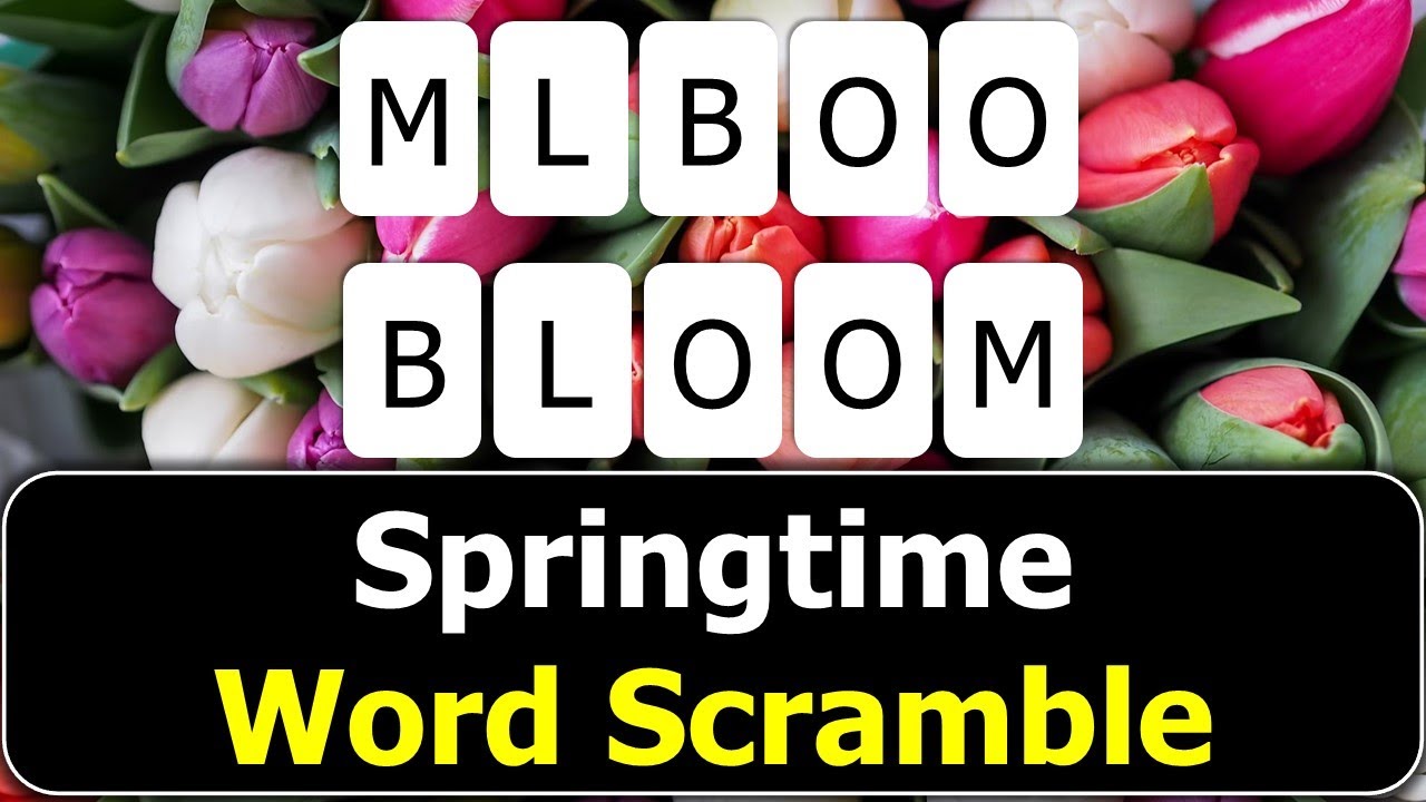 🌸Spring Word Scramble - Blossom Your Vocabulary: Unscramble the Wonders of Spring!