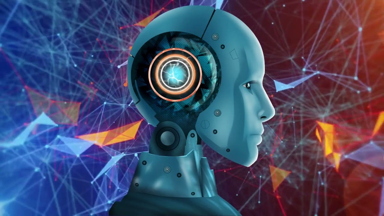 Robotic Screensaver - Geometric Effects - Techno Celebration - Robot Wallpaper - HD - 1HR