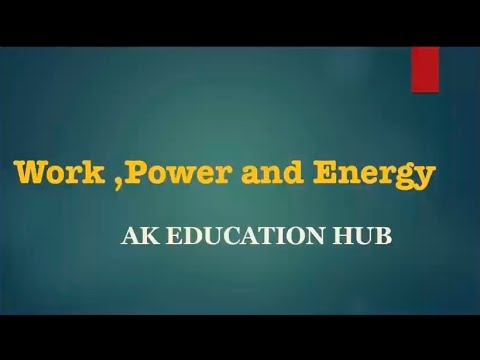 Work, Energy and Power - PPT || Class 11 Physics