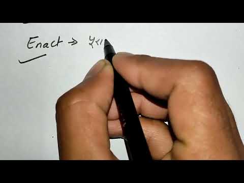 Enact meaning in Hindi