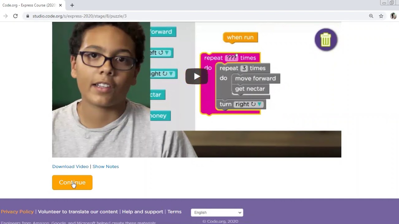 Lesson-8 Nested Loop with bee of CS Fundamental Express Course
