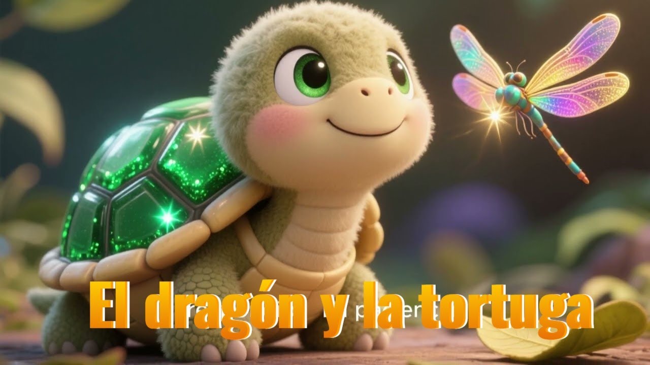 El dragón y la tortuga: un cuento de magia y valentía 🌳🐢