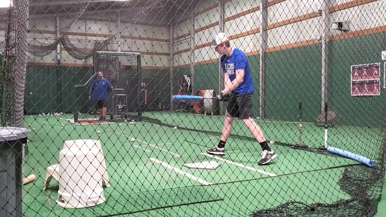 Class 2024 John Nelson McLamb Back in the cage! Keep working! Medium speed to show mechanics!