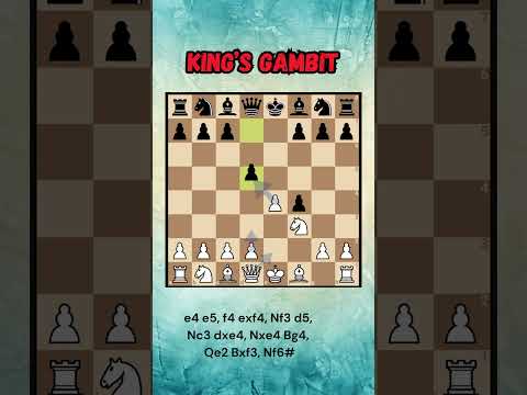 King's Gambit| Double Check | Mate in 7 Moves| Beginner's Tactics/Tricks #chess #Yazh Game Studio