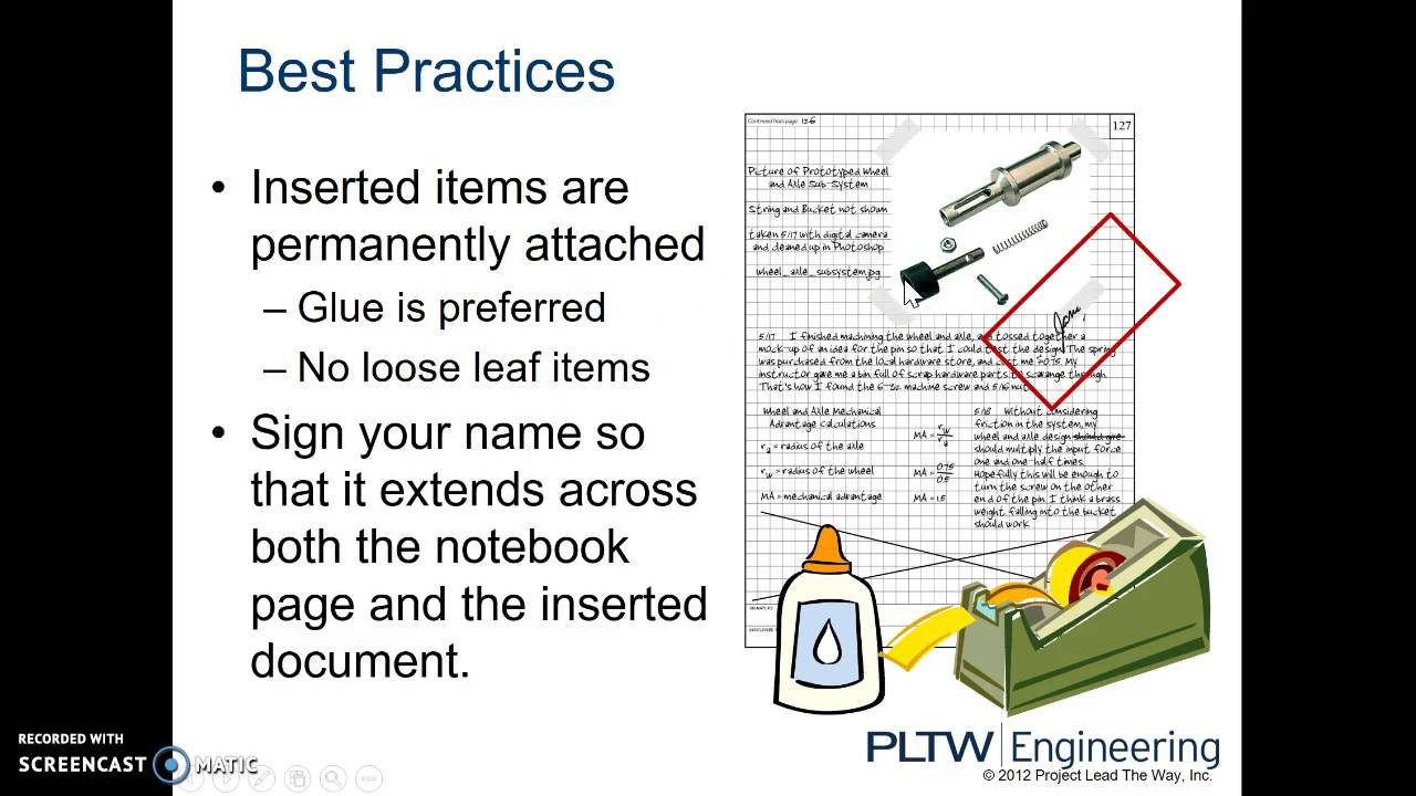 Engineering notebook basics